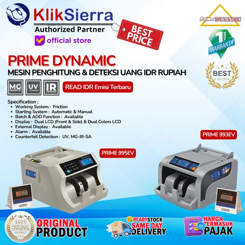 PRIME DYNAMIC 995EV & 993EV Mesin Penghitung Uang Rupiah IDR - Shop ...