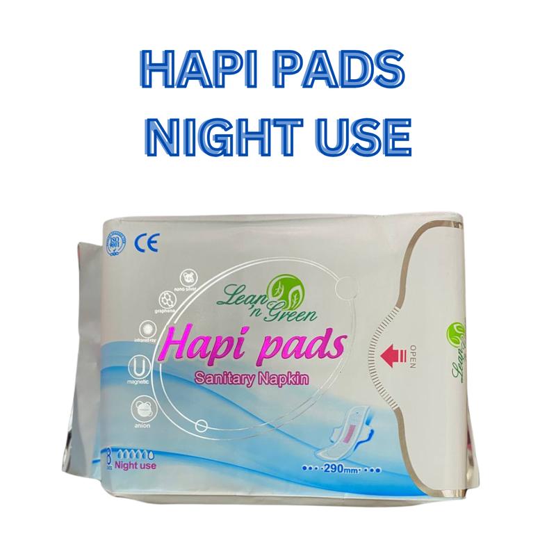 HAPI PADS NSANITARY NAPKIN NIGHT USE 10 PADS - TikTok Shop Philippines