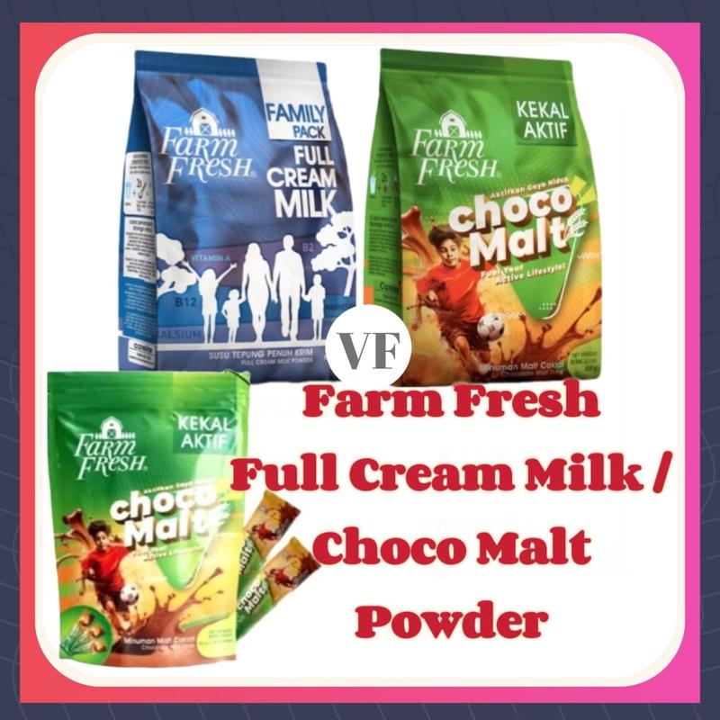 [NEW] Farm Fresh Full Cream Milk 800g / Choco Malt Powder 800g - TikTok ...