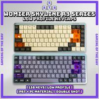Jual XVX Skyline R3 Carbon & Midnight Low Profile Keycaps Double Shot ...