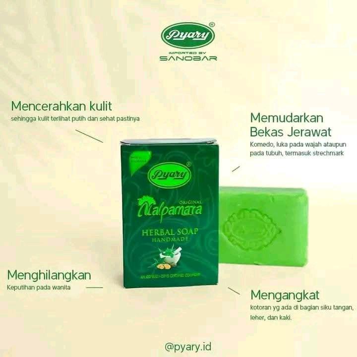 Pyary Nalpamara Sabun Pencerah Badan Herbal Soap Handmade Dengan ...
