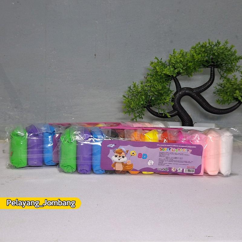 Clay Mainan Anak Isi 12 PCS Clay Warna Warni - Shop | Tokopedia