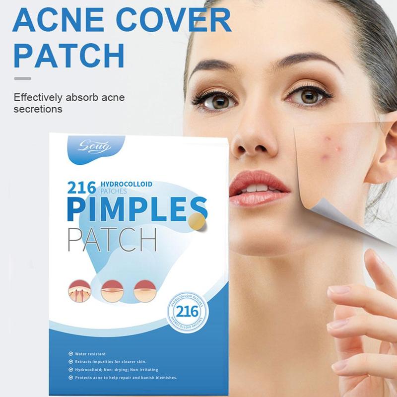 216pcs Invisible Acne Patch Round Shaped Hydrocolloid Patch Acne ...
