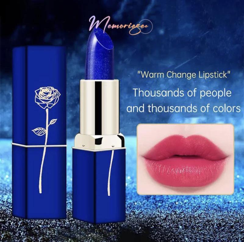 Blue Lipstick LESSXCOCO YZS Color Changing Lip Gloss Biru Rubah Warna ...