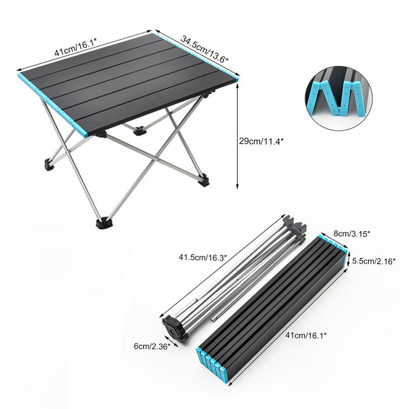 1Pcs Camping Table Ultralight Portable Outdoor Mini Table Backpacking ...