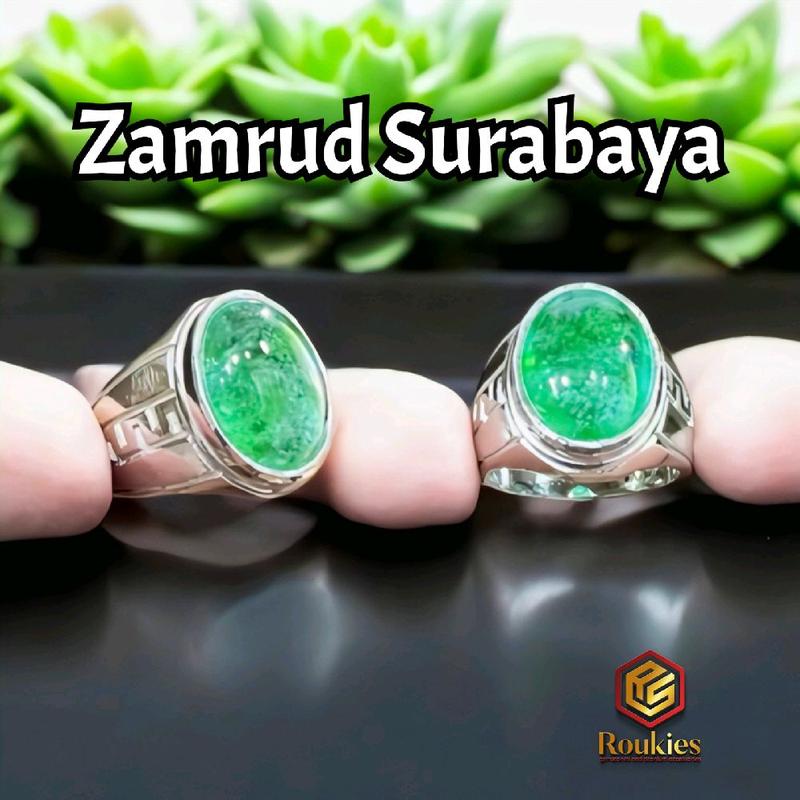 Cincin Batu Zamrud Surabaya Ring Alpaka - Shop | Tokopedia