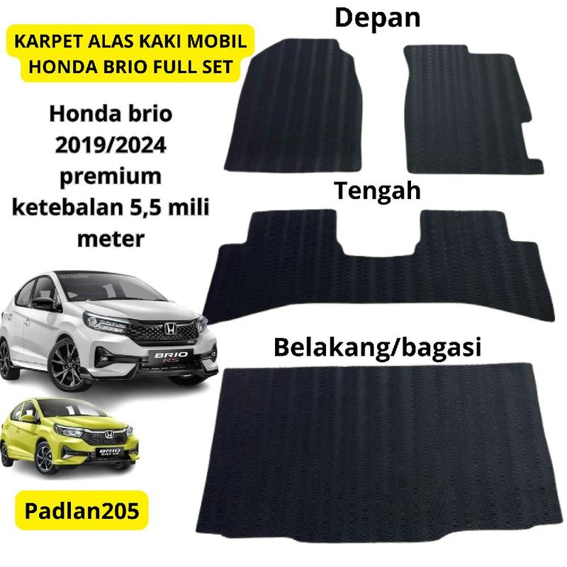 Karpet Mobil Honda Brio New/ Alas Kaki Mobil Honda Brio New Full Set ...