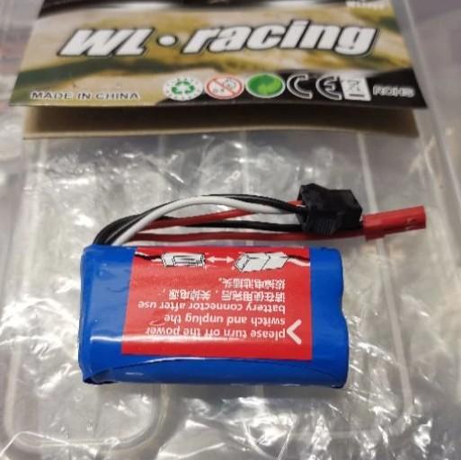 wltoys 6.4v 750mah rechargeable li-ion battery for rc 1/18 scale ...