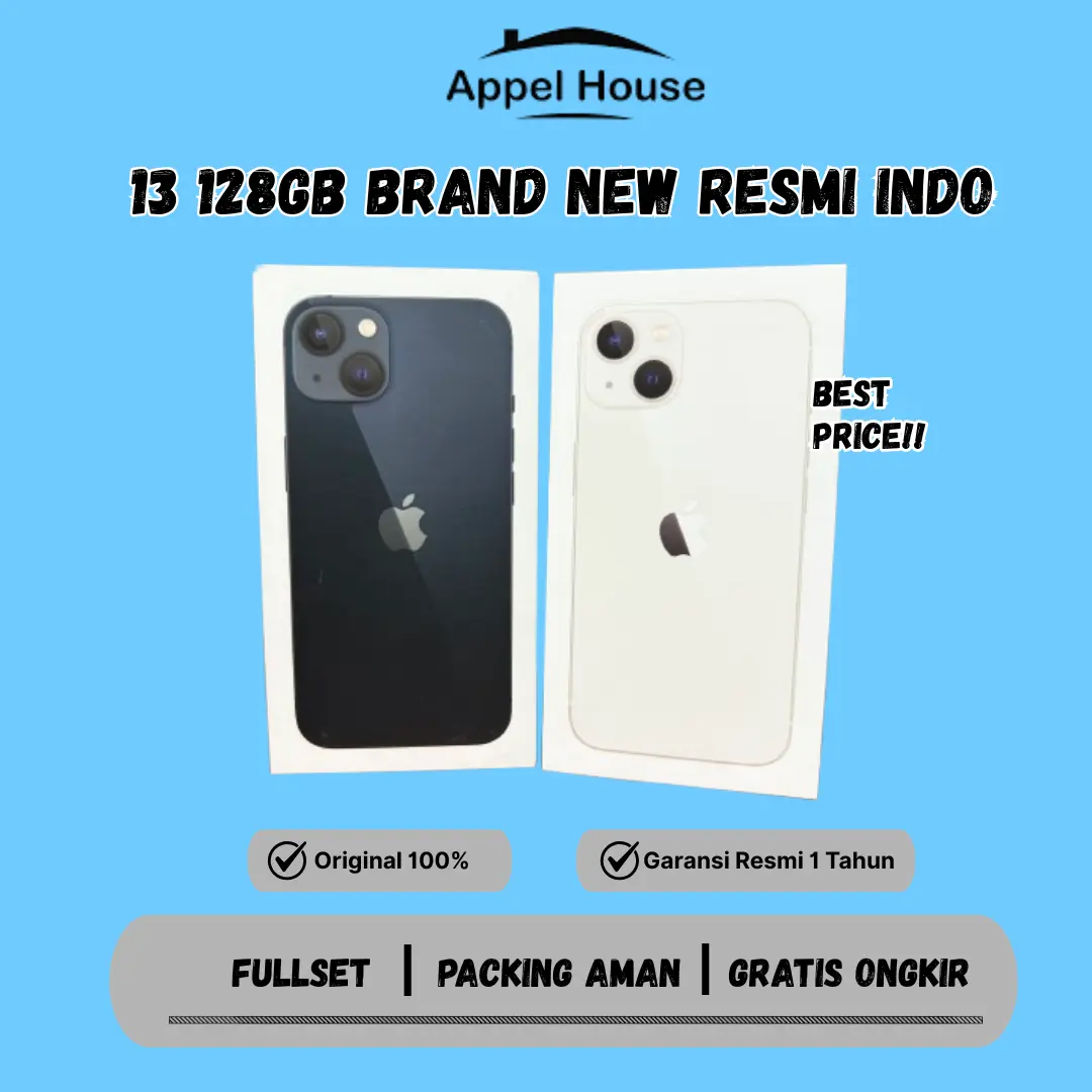[special ..] iPhone 13 128GB New Garansi Resmi Indo 1 tahun ibox Tam ...