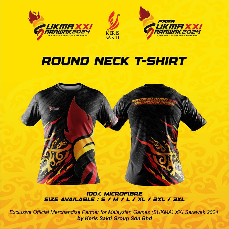 PARA SUKMA TORCH DESIGN ROUND NECK (BLACK) - TikTok Shop Malaysia