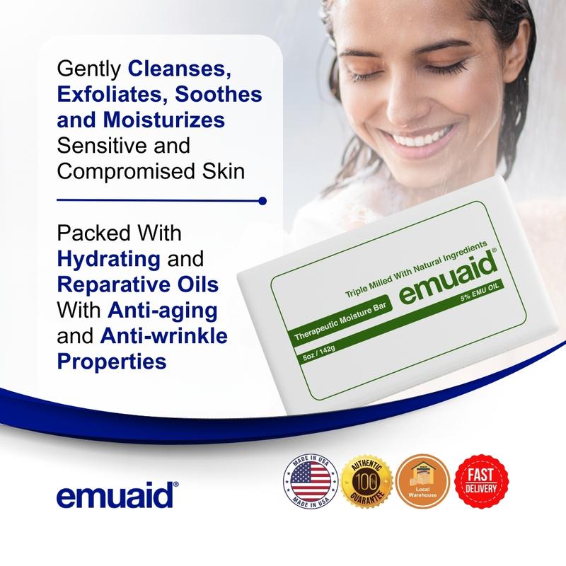 EMUAID Therapeutic Moisture Bar 5oz - Body Care Cleansing Soap - TikTok Shop Singapore