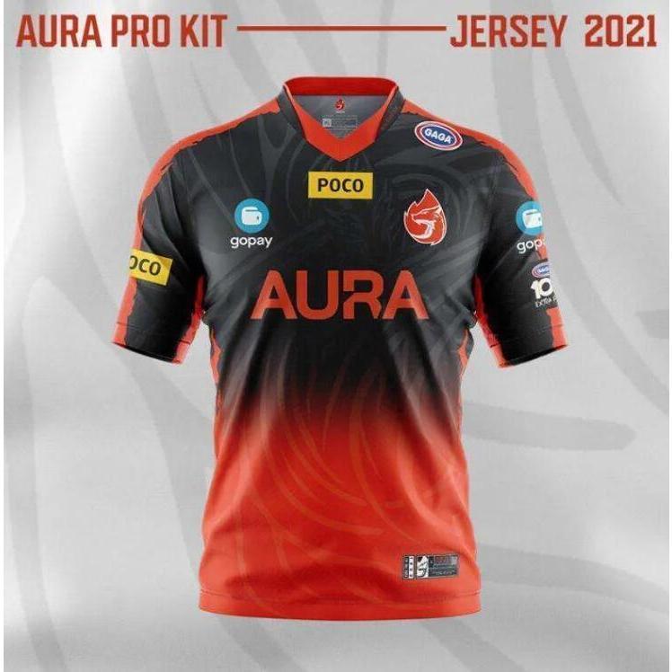 Aura Pro Kit Jersey away Sports Esports Clothing Short Sleeves - TikTok ...