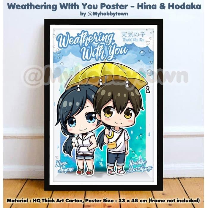 Poster Anime Tenki no Ko Weathering With You Hina Amano Hodaka - Shop ...