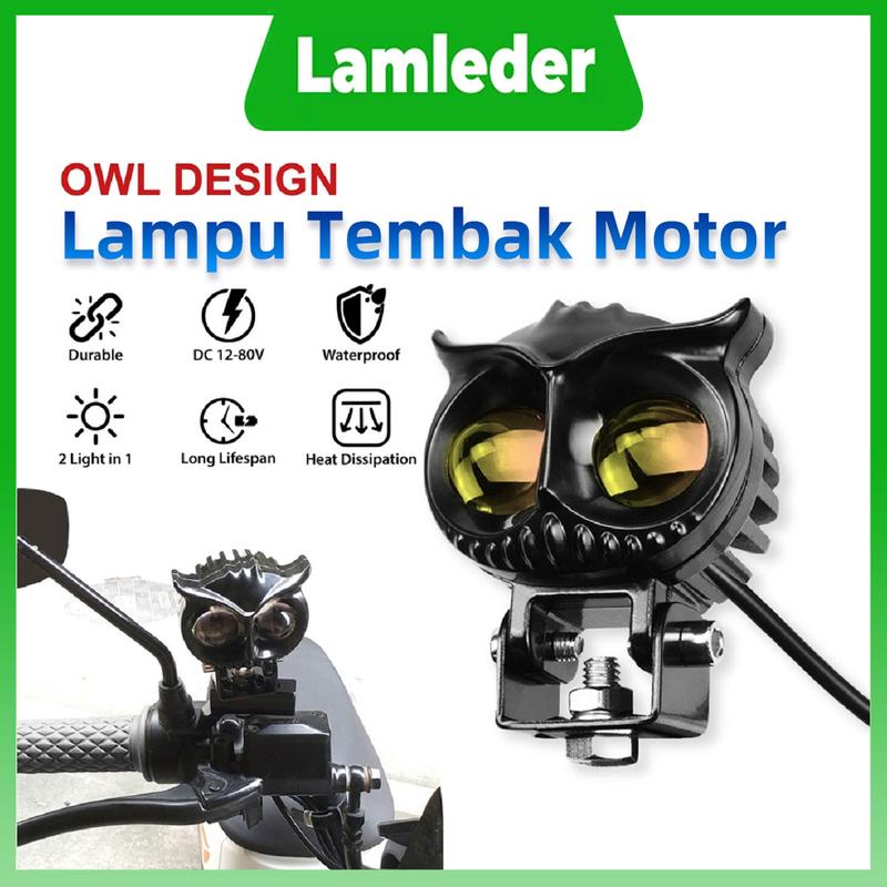 LAMLEDER Lampu Tembak Laser 2 Mata Putih Kuning High Low Owl - Shop | Tokopedia