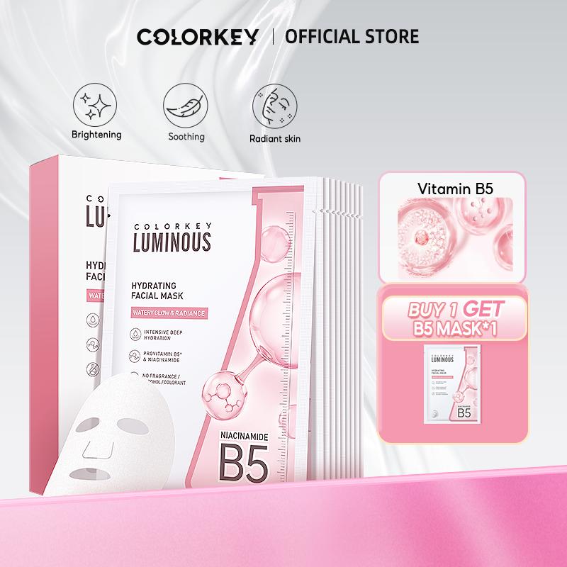 [Buy 1 Get 1 Free] COLORKEY LUMINOUS B5 Facial Sheet Masks 250ml*1box - TikTok Shop Malaysia