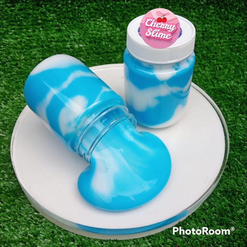 SLIME TOFU 200 CC JAR/SLIME WHITE BLUE/SLIME VARIASI/SLIME JIGGLY/SLIME ...