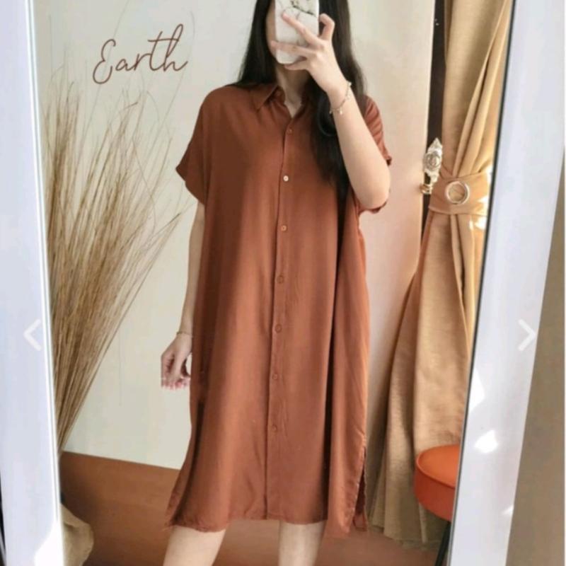 Lula home dress / daster polos busui full kancing katun premium - Shop ...
