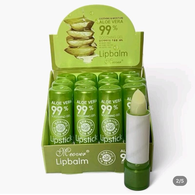 4 PCS LIPBALM / LIPSTICK ALOEVERA 99 WATERPROOF - Shop | Tokopedia