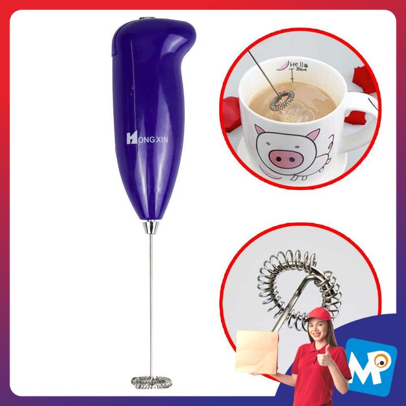 HONGXIN Hand Mixer Mini Pembuih Kopi Susu Milk Frother Battery - Shop ...
