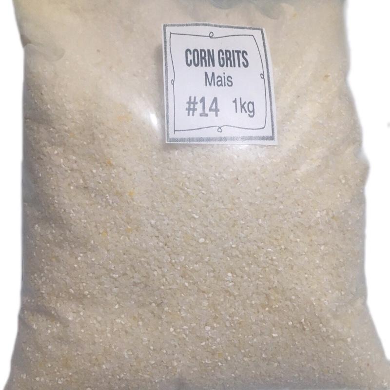 Corn grits / Mais bigas #14 1kg Cebu white corn rice grits mais ...