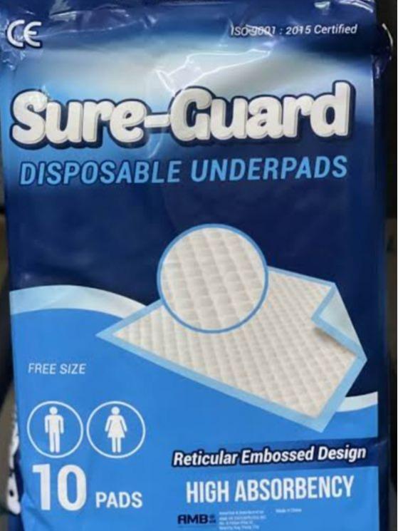 Sureguard Disposable Underpads - Non-woven Surface, High Absorbency ...