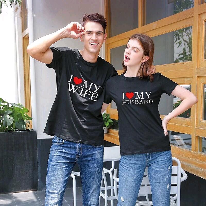 hot item t Shirt husbend and wife Cotton - TikTok Shop Malaysia