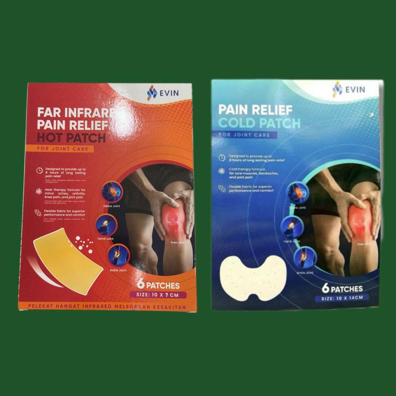 Evin Pain Relief [Cold / Hot] Patch for Joint Care 6's - TikTok Shop ...