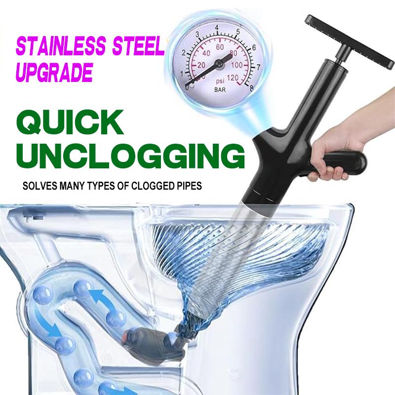 Toilet Plunger High Pressure Air Drain Blaster Pipe Pump ...