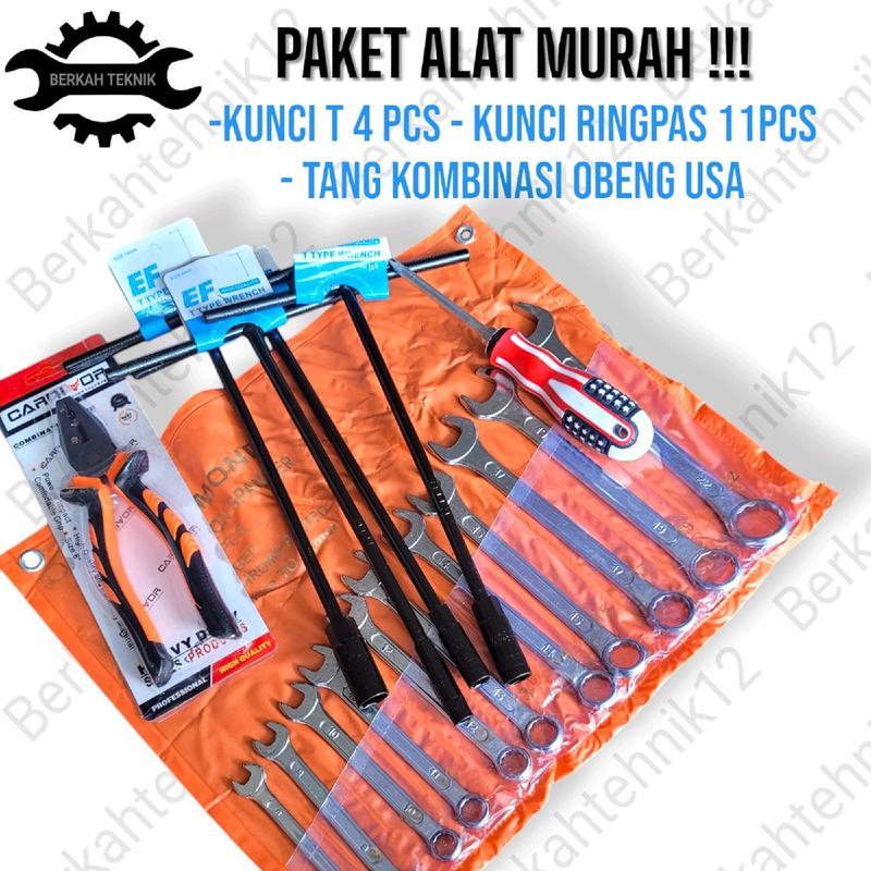 Kunci Sok T Set 4pcs 8-10-12-14mm / Kunci Ring Pas Set 11 Pc - Shop ...