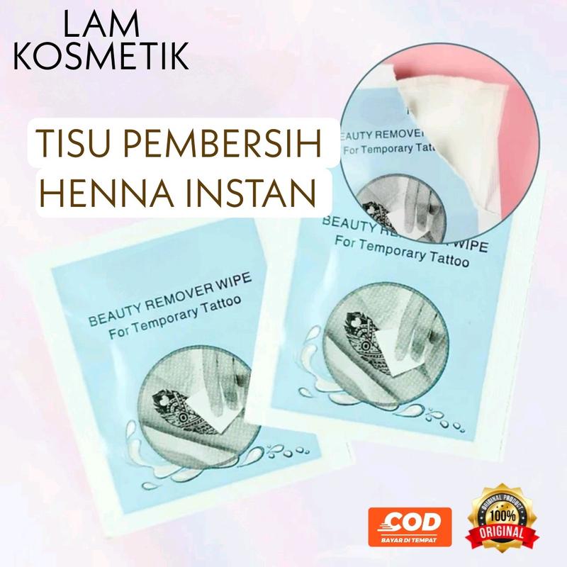 TISU PENGHAPUS HENNA INSTAN PUTIH DAN MAROON REMOVER HENNA INSTAN ...