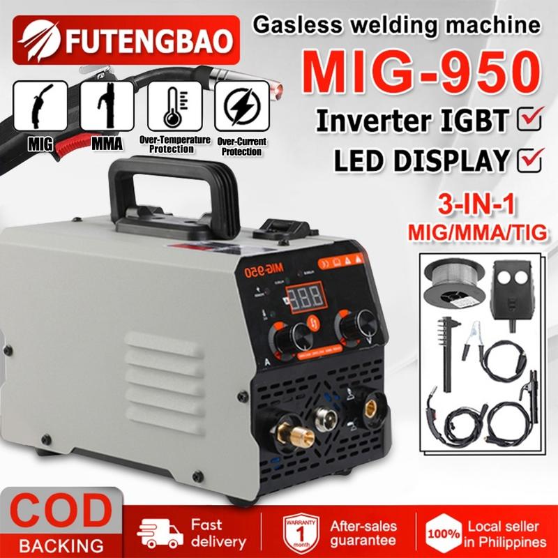MIG-950 Welding Machine Portable MIG/MMA/TIG 3IN1 Gasless Welder ...