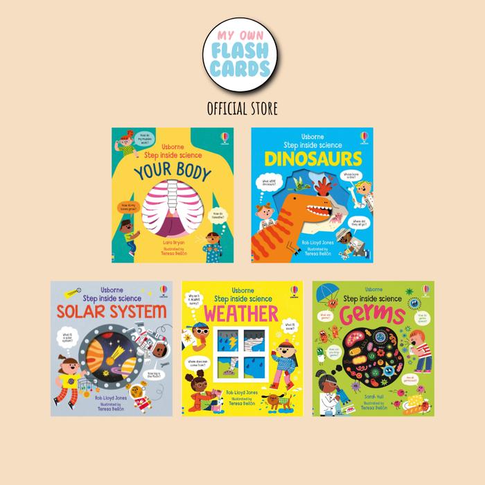 Jual [SEGEL] Usborne Step Inside Science - Board Book with Flaps - Your ...