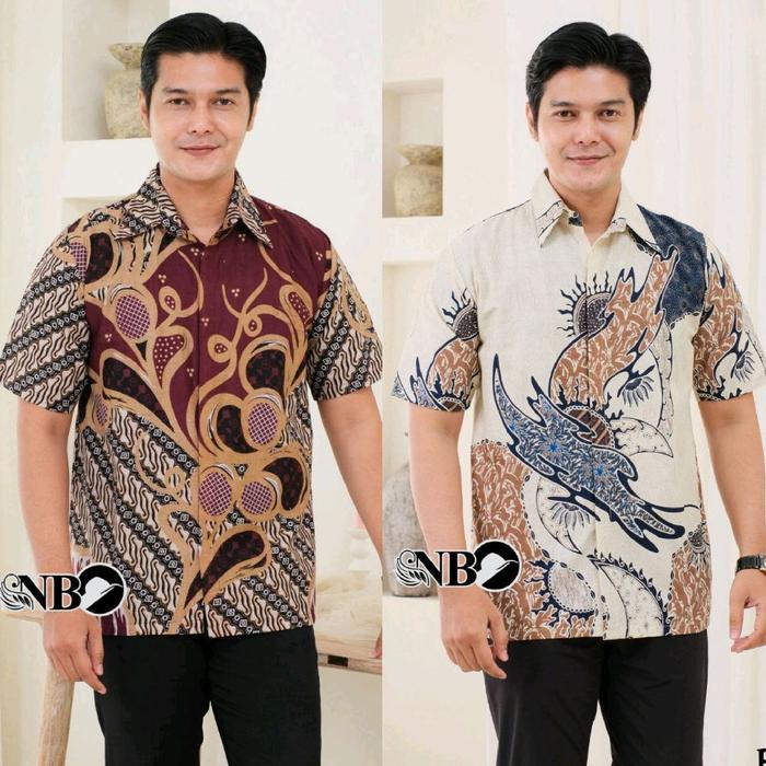 Promo Hem Batik Maskulin Pria Kejora Lengan Pendek Bahan Katun Prima ...