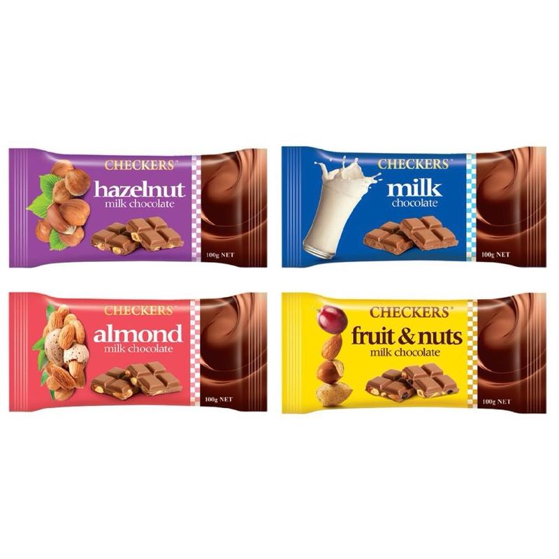 CHECKERS CHOCOLATE BAR ALL FLAVOUR 100G Food Hazelnut - TikTok Shop ...