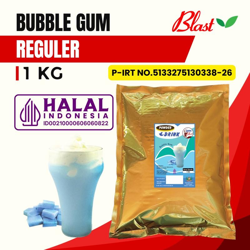 Powder BUBBLE GUM 1 KG - Bubuk Rasa Permen Karet / Serbuk Minuman ...