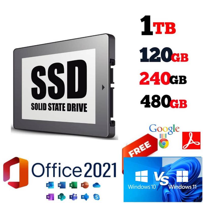 SSD SOLID SATA DRIVE 2.5" 1TB, 128GB, 256GB, 512GB / WINDOWS - TikTok ...