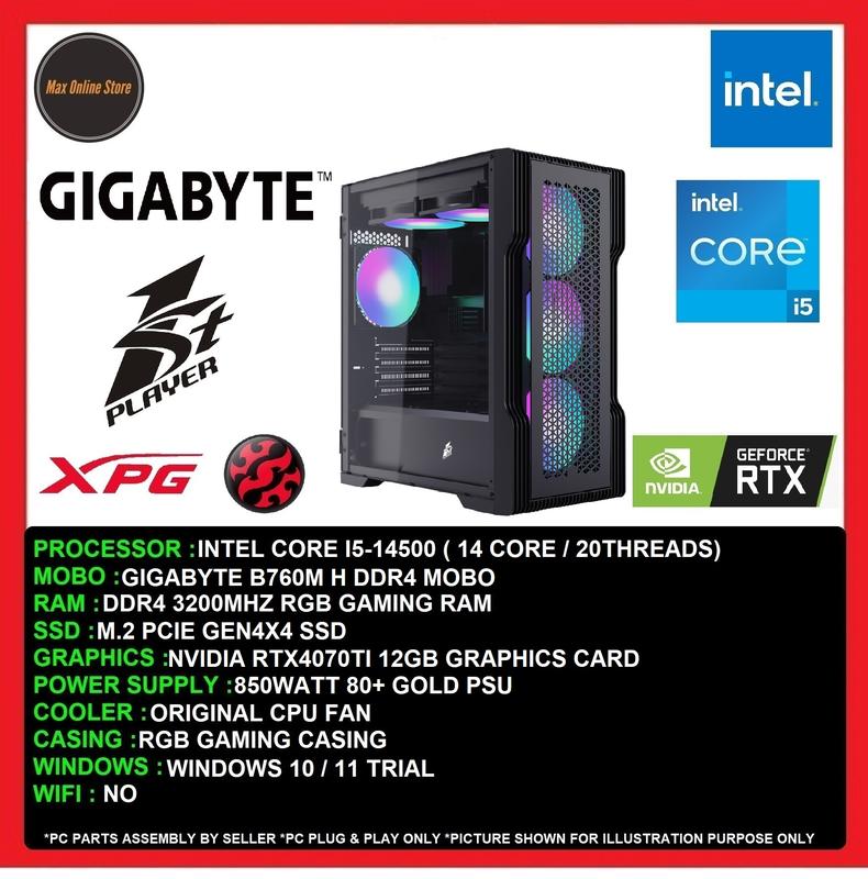 Office Value GAMING PC Desktop Intel Core i5-14500/32GB/16GB/1TB ...