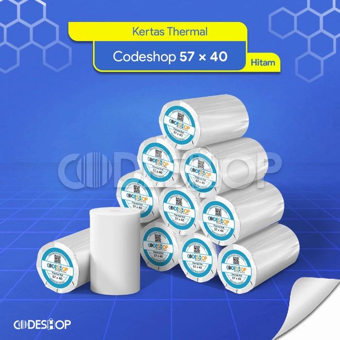 Jual Slop Kertas Bon Kasir Ukuran 58x40 mm Thermal Paper 58 x 40 ...