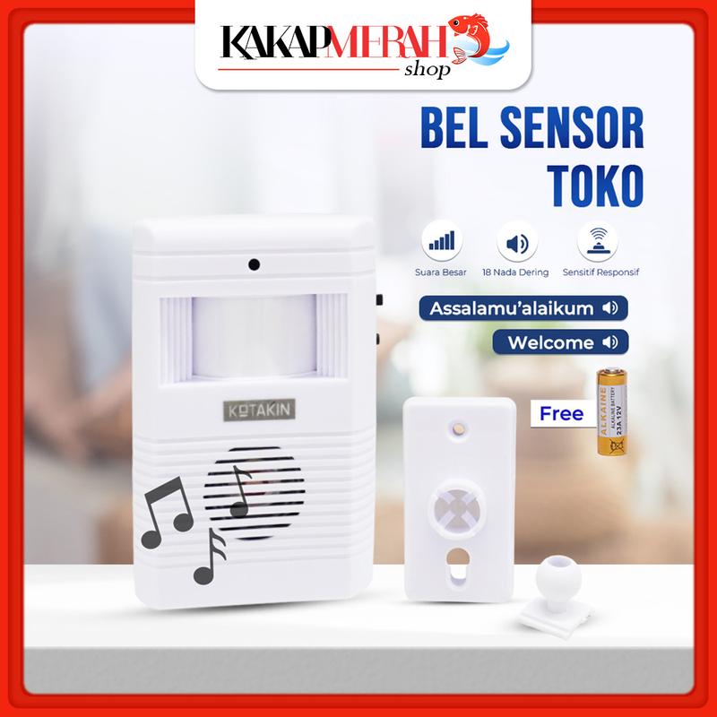 Bel Sensor Gerak Selamat Datang Super Market Toko Bel Otomatis - Shop ...