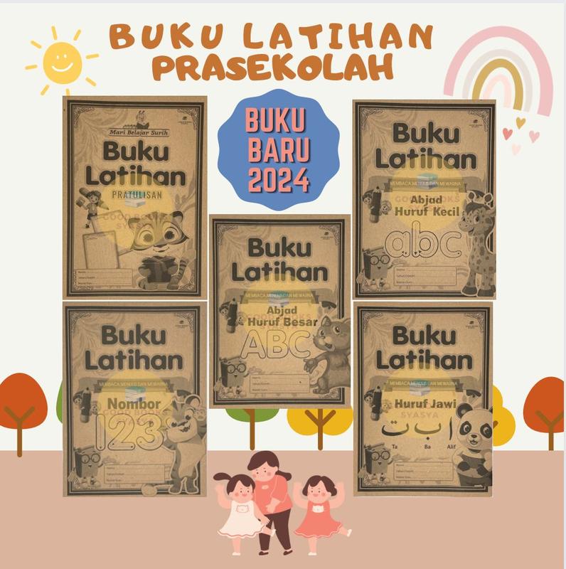 [PRASEKOLAH] Buku Latihan Pratulisan, Abjad, Nombor & Jawi (Dwibahasa ...