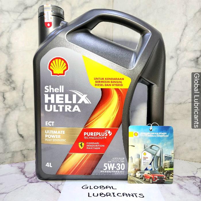 Jual NEW! API SQ! Shell Helix ULTRA ECT 5W-30 4 Liter + Pure Plus ...