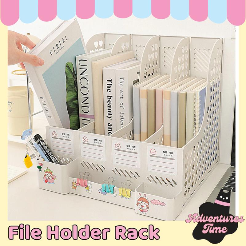 FREE STICKERS File Holder Rack Storage Box Organizer Bookshelf - TikTok ...