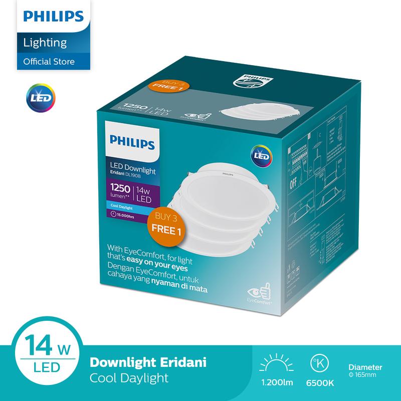Lampu Philips Downlight Multipack Eridani LED11 D150 14W 65K - Shop ...