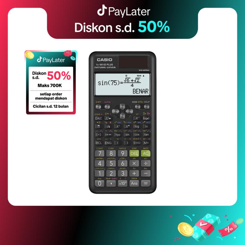 Casio Scientific Calculator FX-991ID Plus Kalkulator Buku [Kalkulator] - Shop | Tokopedia