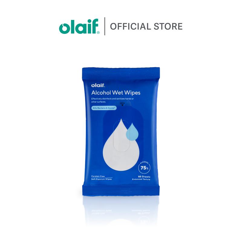 Olaif Alcohol Wet Wipes (75% Alcohol) - 10 Sheets - Tisu Basah - Shop ...