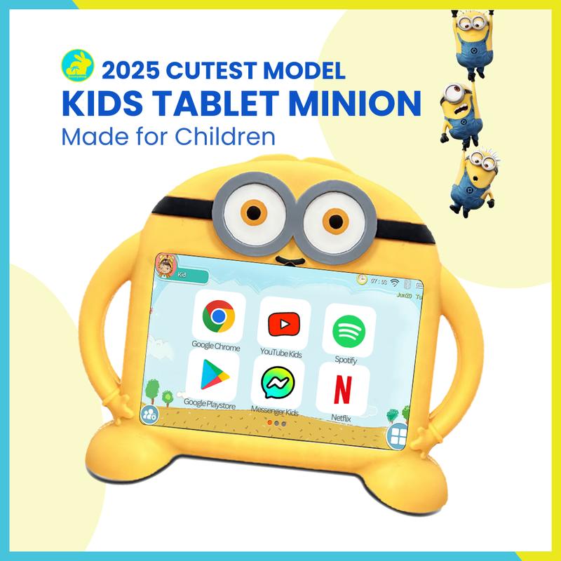 SG INSTOCK【KIDS TABLET MINION】2025 New Model Android 13 Educational ...
