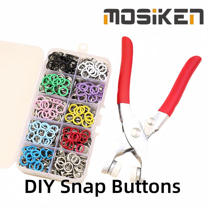 Metal Snap Button Set Five-Claw Snap Button Fastener DIY Clothes ...