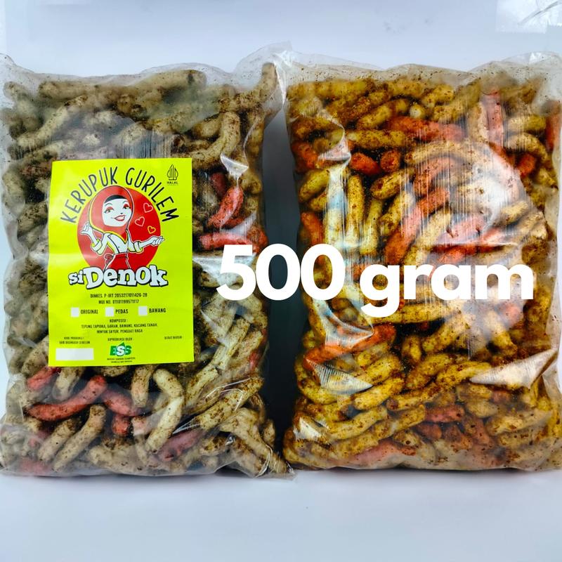 Kerupuk Gurilem Si Denok isi 500 gram Cemilan khas Bandung Barat - Shop ...