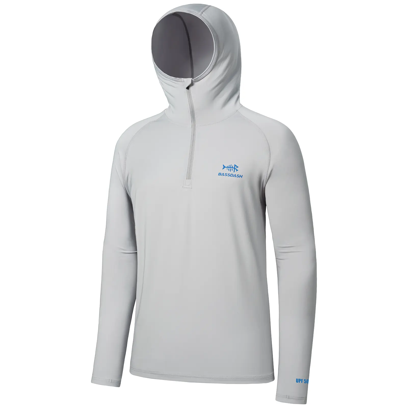 Bassdash Men’s UPF 50+ 1/4 Zip Fishing Hoodie Shirt Quick Dry ...