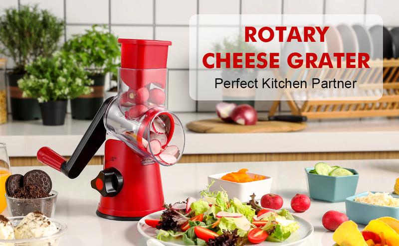 Geedel Rotary Cheese Grater, Dishwasher Safe Vegetable Chees - TikTok Shop